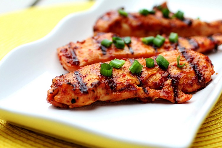 Chipotle Chicken Satay with Grilled Vegetables
